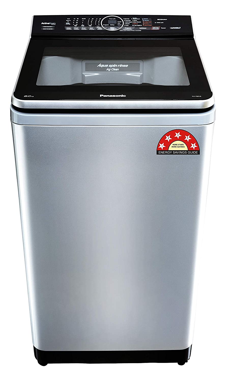 Panasonic Washing Machine - Econavi 7 Kg 5 Star Built-In Heater Fully ...